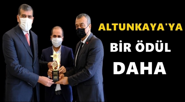 Altunkaya'ya bir ödül daha... - Gazikent27 - Son Dakika Haberler